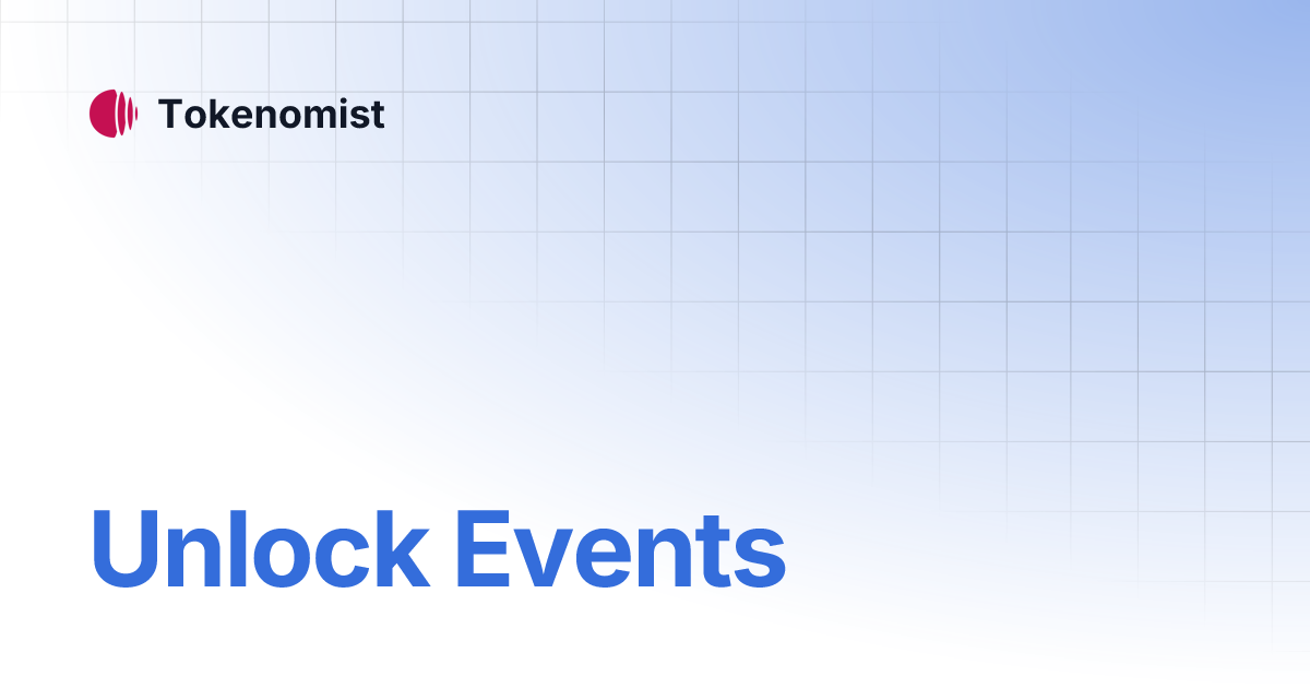 Unlock Events | Tokenomist